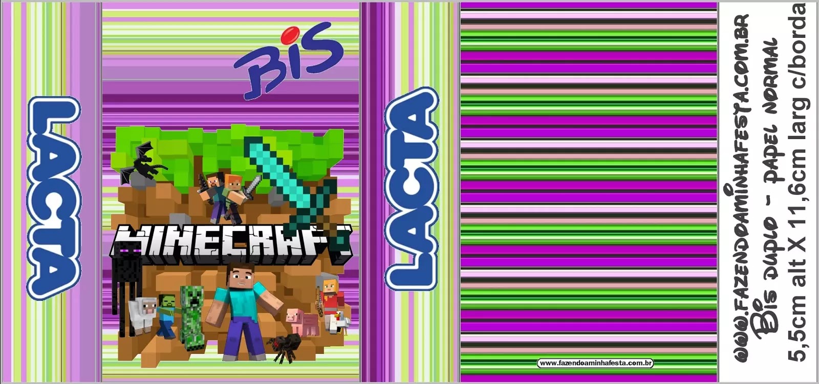 Minecraft Party Free Printable Candy Bar Labels. - Oh My Fiesta! for Geeks