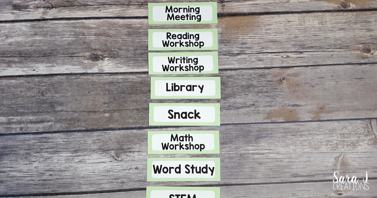 Shiplap Wood and Mint Themed Classroom Decor | Sara J Creations