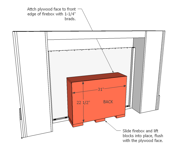 How to Make a Movable Faux Fireplace: part two- Fireplace | Pneumatic ...