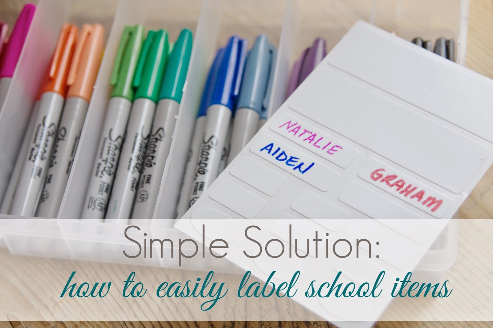 Simple Solution: How To Easily Label School Items | simply organized ...