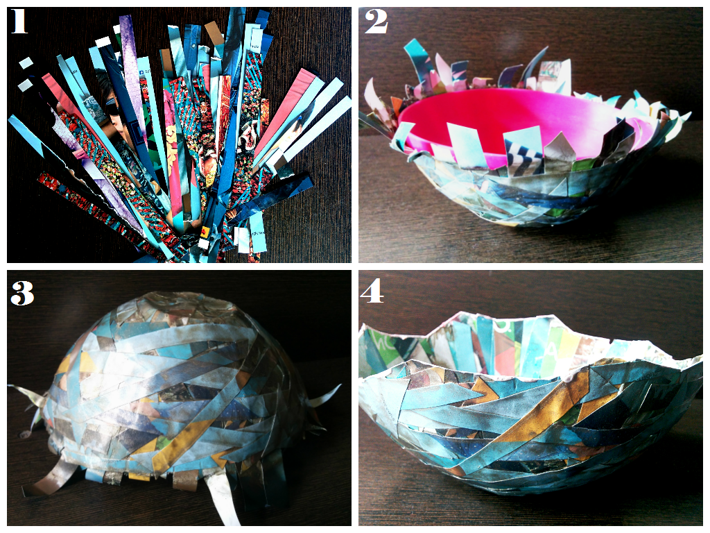 ReemZ with her ArtBeats: DIY : Shredded Paper Bowl