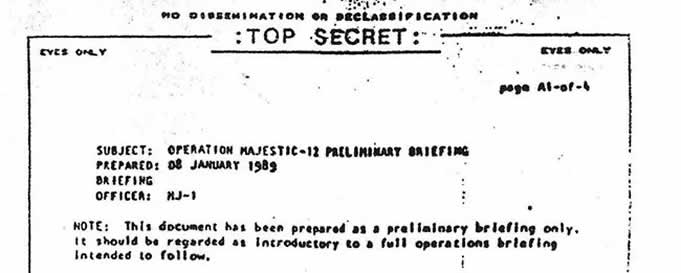 Sa Defenza: Nuovo documento Majestic 12, rivela che gli Stati Uniti ...