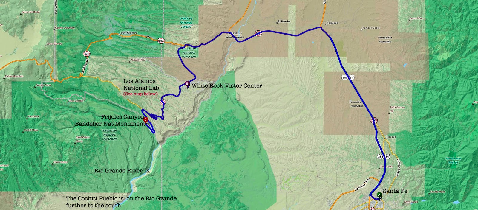 RiverBear Photo Blog: Santa Fe, NM #4 - Day Trip to Bandelier National ...