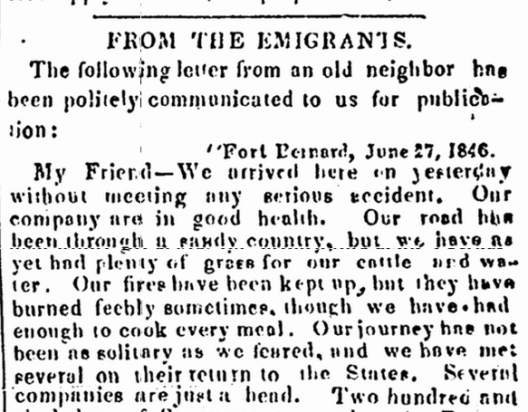 RootDig.com: The Donner Party In the Newspaper--Before It Went South