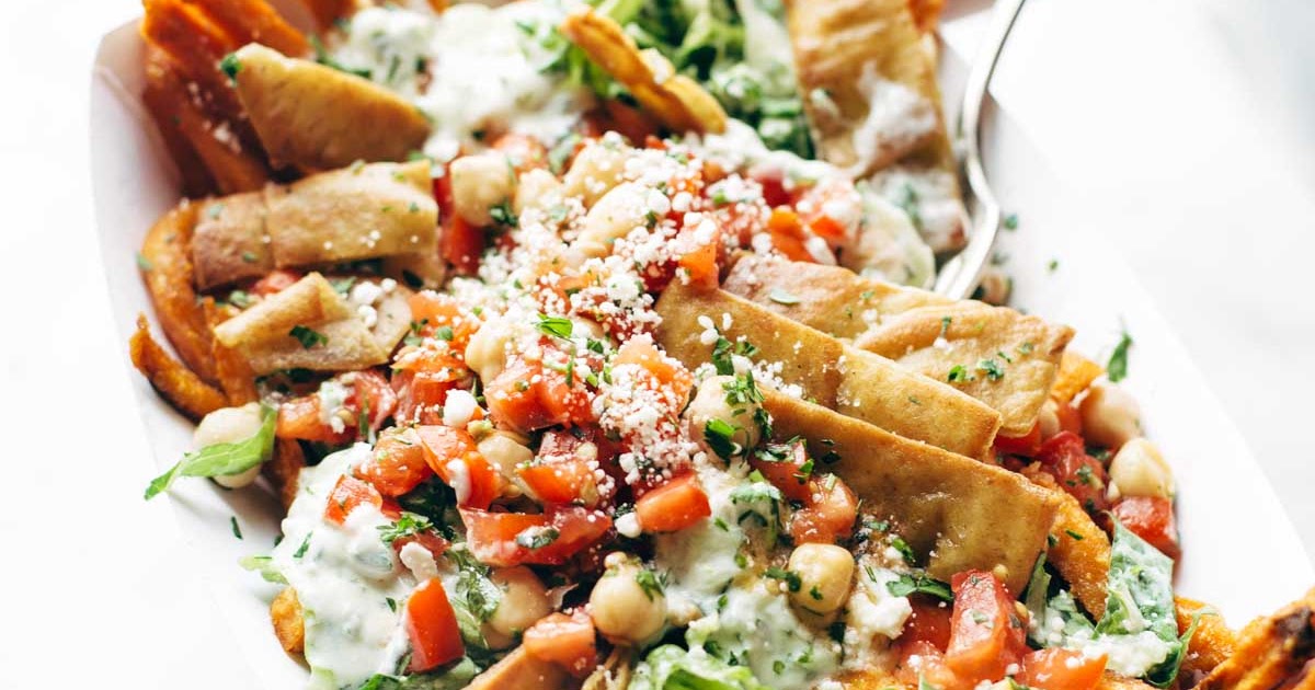 loaded mediterranean street fries - my tips favorite