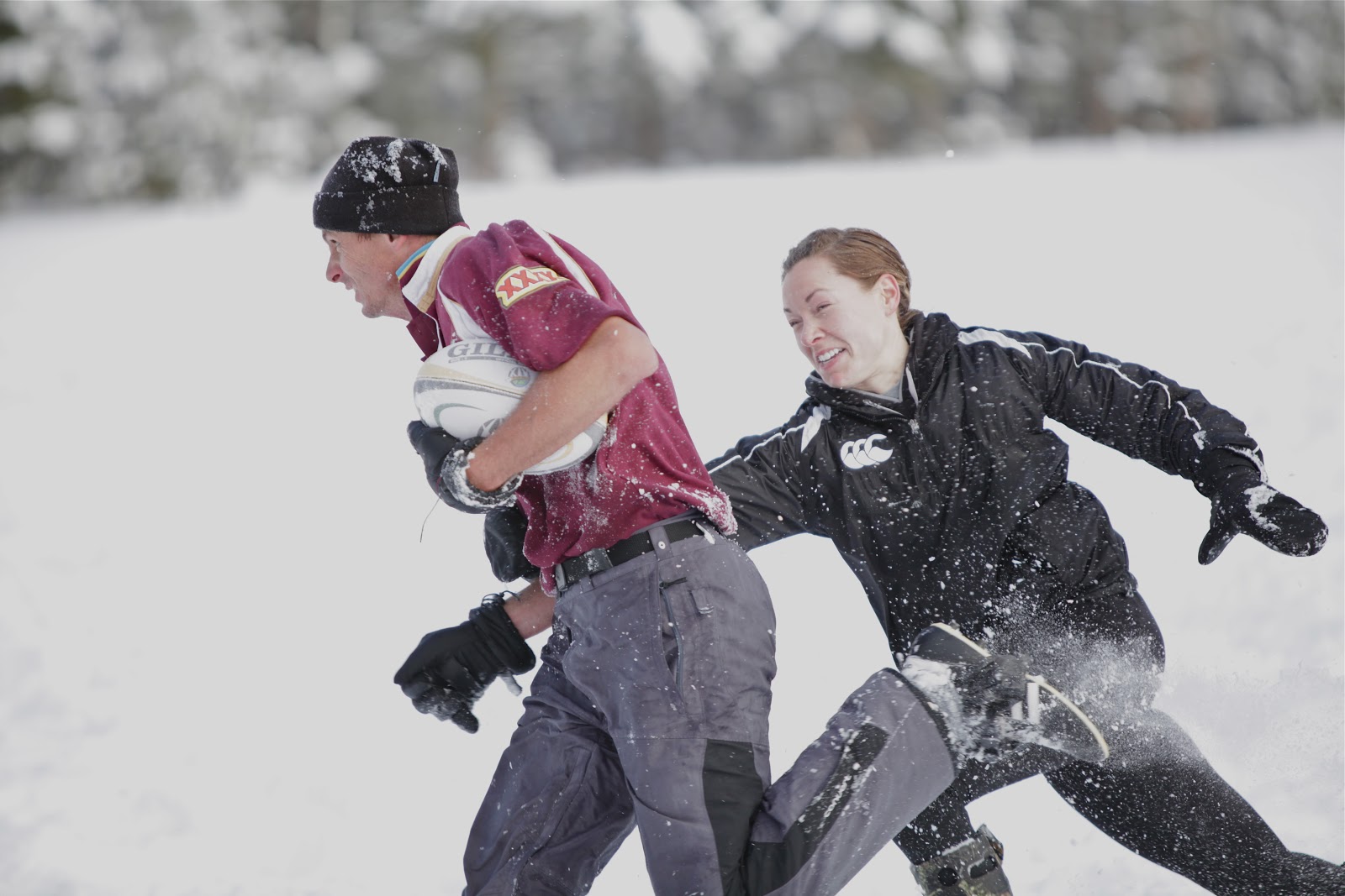 We Four Mallyons: Snow Rugby