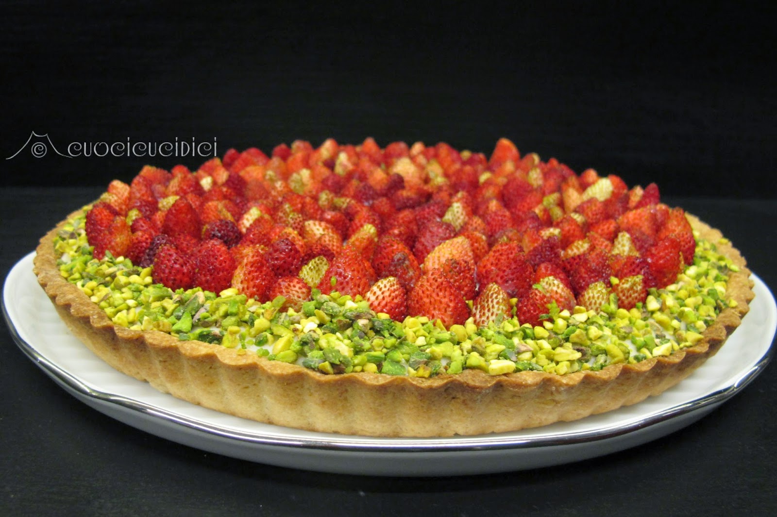cuocicucidici: CROSTATA CON LE FRAGOLINE DI BOSCO E PISTACCHIO DI ...
