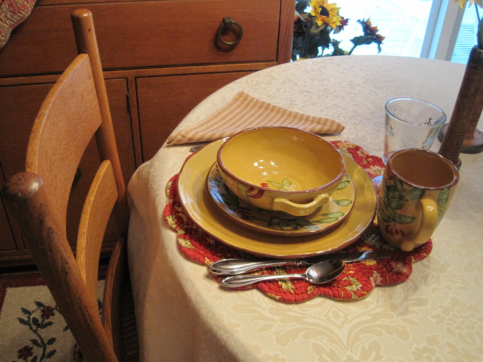 On Crooked Creek: Simplistic Prairie Dining.