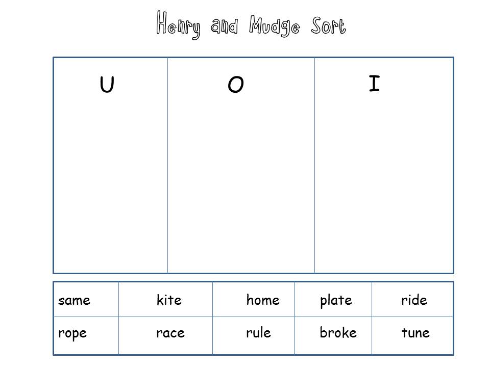 Sweet 4 Second Grade: Henry and Mudge