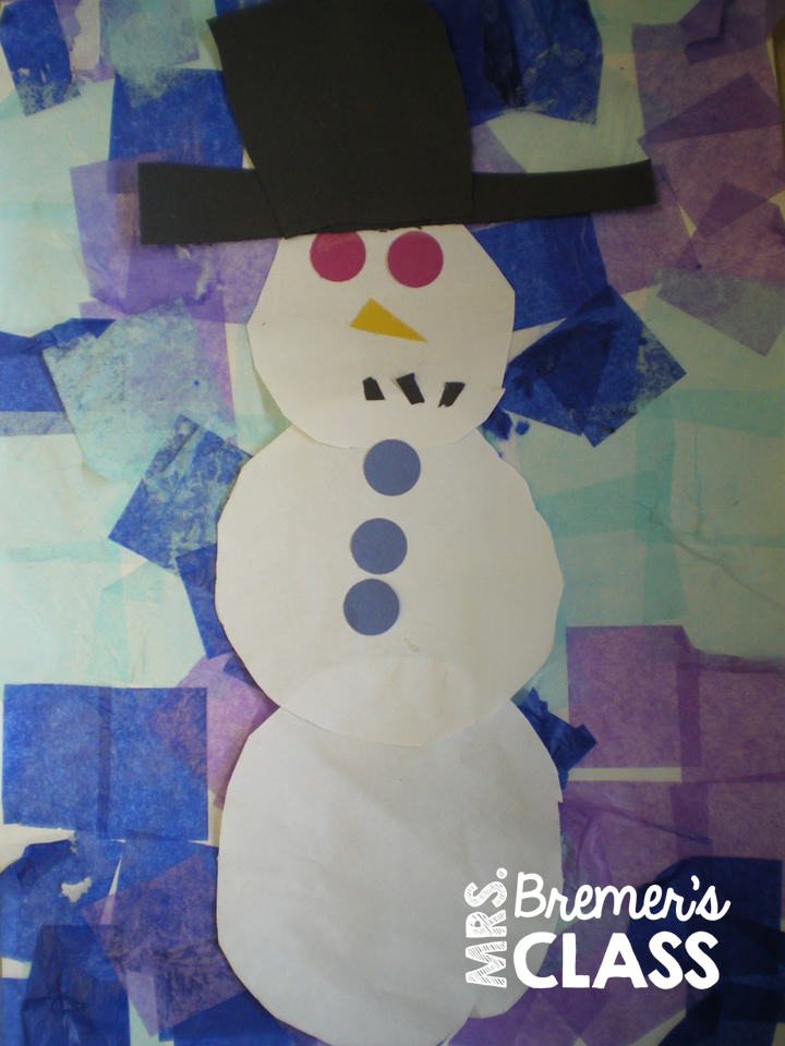 Snowman Art for Kindergarten | Mrs. Bremer's Class