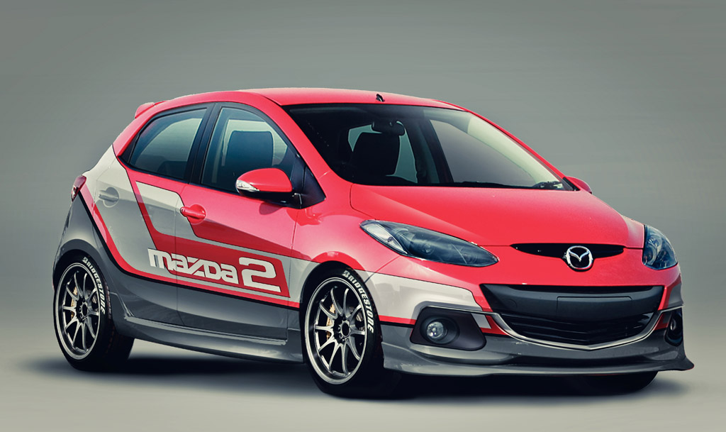shane paul sumampouw: Mazda 2 photoshop modification