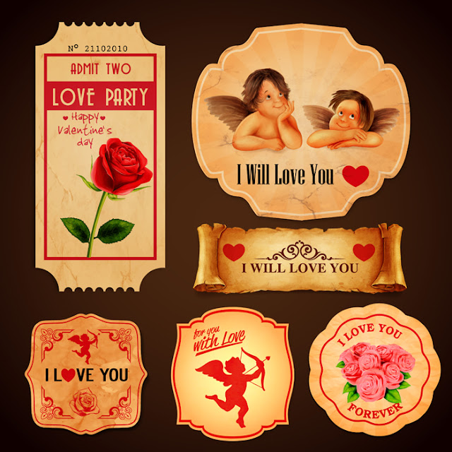 Блог Колибри: Vintage Valentine poster design 2