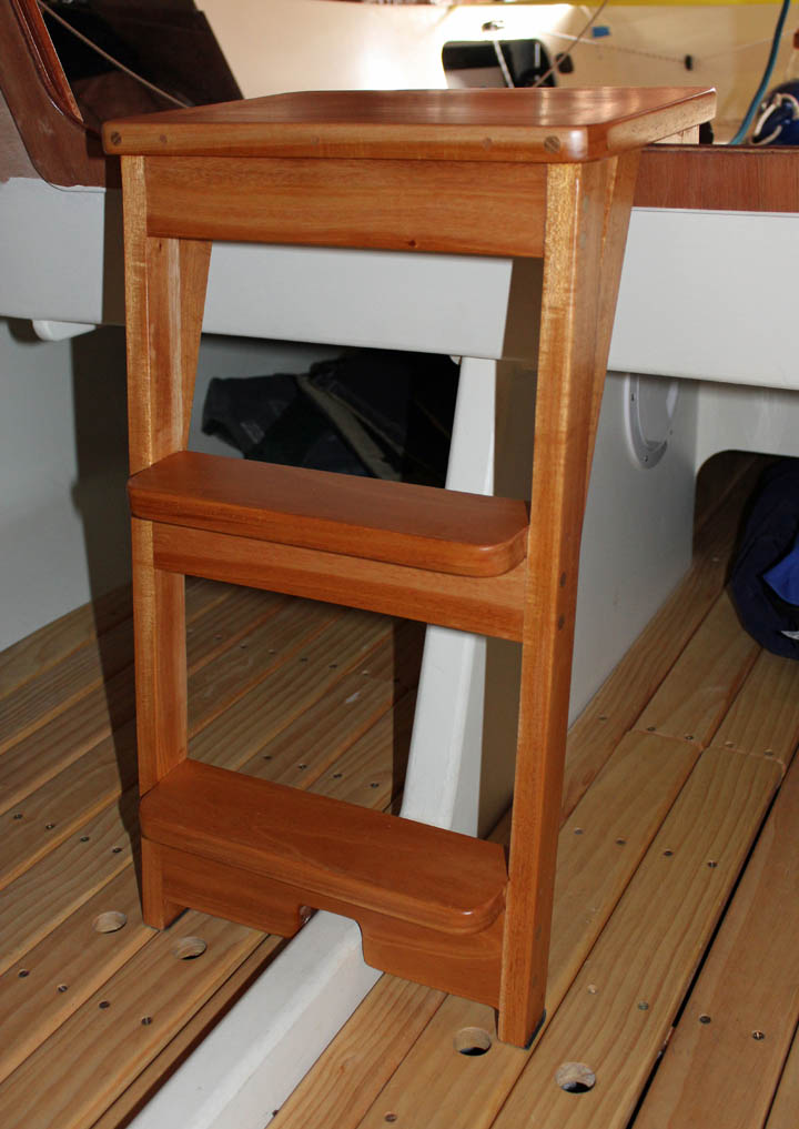 Building the "PocketShip" Pocket Cruiser: Companionway Step-Stool and ...