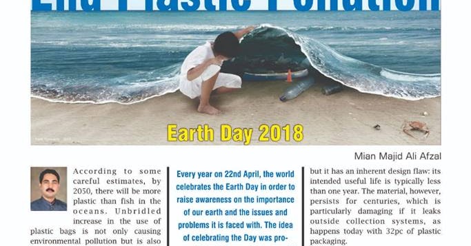 End Plastic Pollution !!! My article related to Earth Day-2018(How we ...