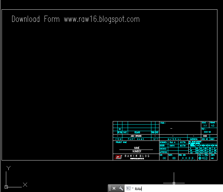Download Etiket Untuk Gambar AutoCAD A1 A2 A3 A4 ~ RAW16 BLOG