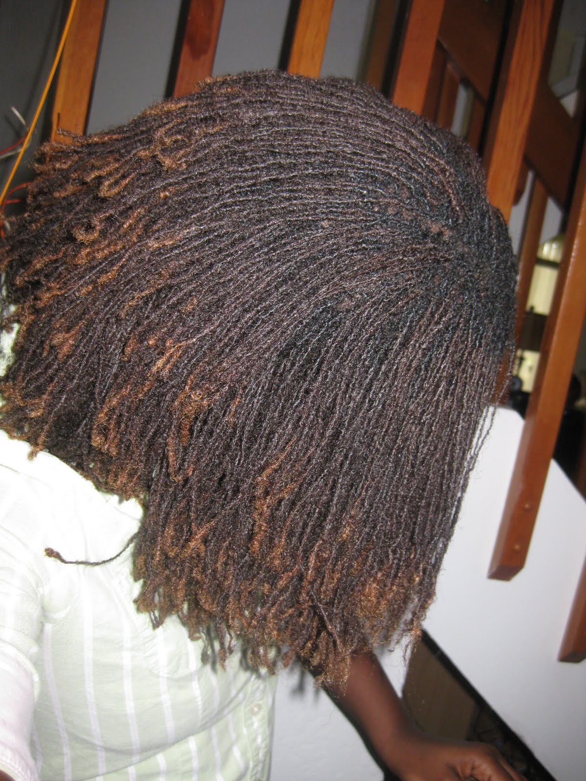 Kreyola's Journeys: Flat Iron Result on Micro Sisterlocks