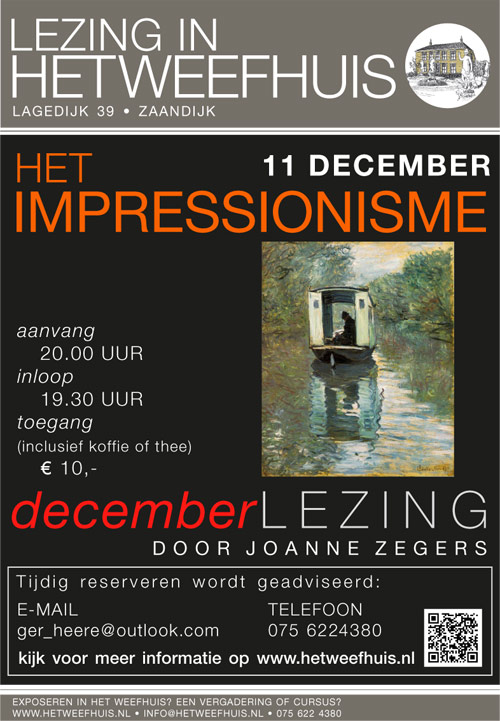 ARTicles: Lezing over Impressionisme in Het Weefhuis
