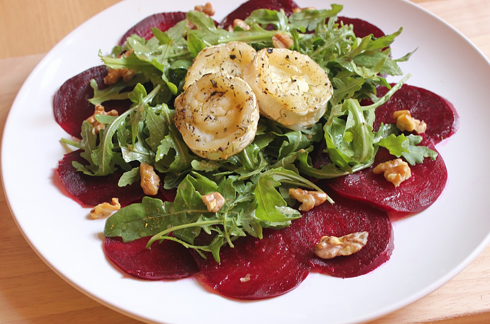 Pudica's Food Corner: Beet Carpaccio with Gratinated Goat Cheese and ...