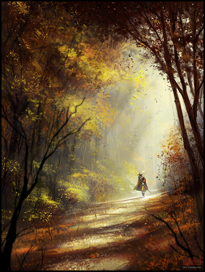 Mark Molnar - Sketchblog of Concept Art and Illustration Works: Autumn Walk