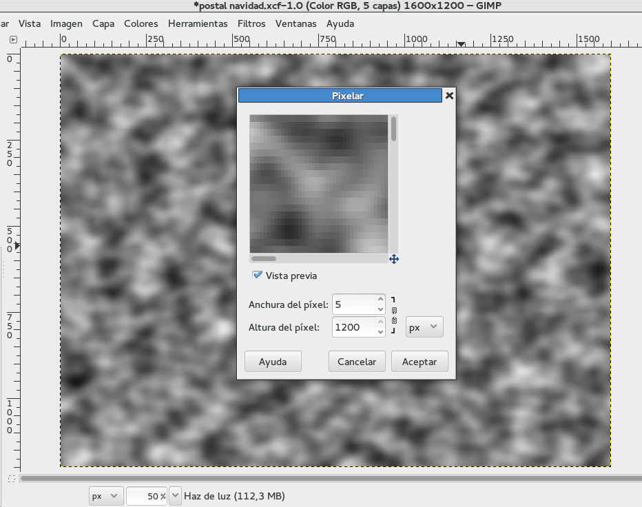 Diis deabusque: Postal de Navidad con GIMP