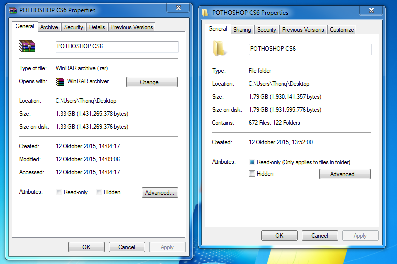Berikut yaitu perbandingan file sebelum di kompres dan sesudah di kompres.