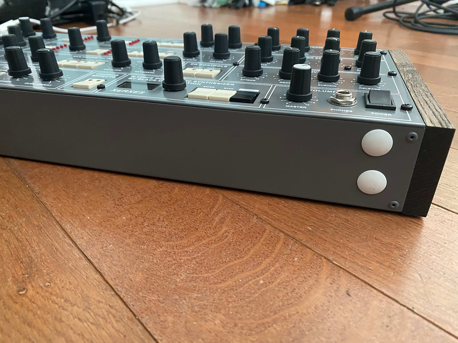 MATRIXSYNTH: Black Corporation Xerxes 8 voice analog synth SN 1725