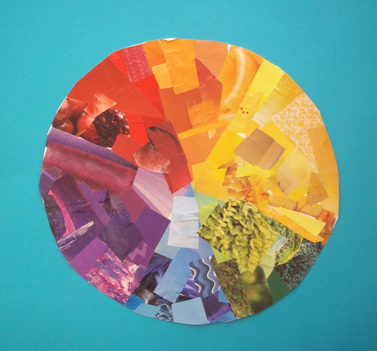 Monument Valley Regional Middle School Art Class: Color Wheel Collage ...