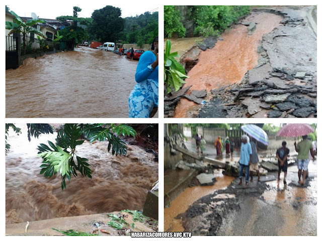 Fortes pluies à Mayotte : le village de Ouangani sous les eaux ...