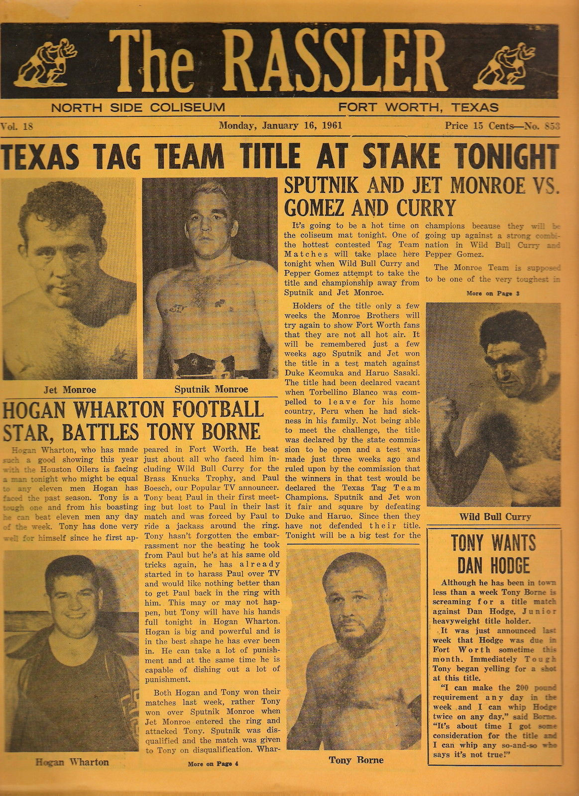 World Class Memories: RESULTS: 1961