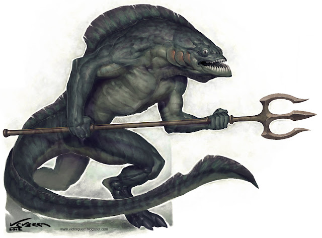 Weird "flatfishes" (Sunfishes, flounders, rays ...) but humanoid : r ...