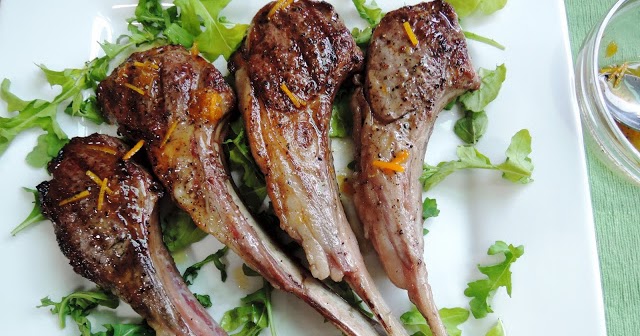 The Briny Lemon: Grilled Lamb Chops with Orange and Apricot Drizzle