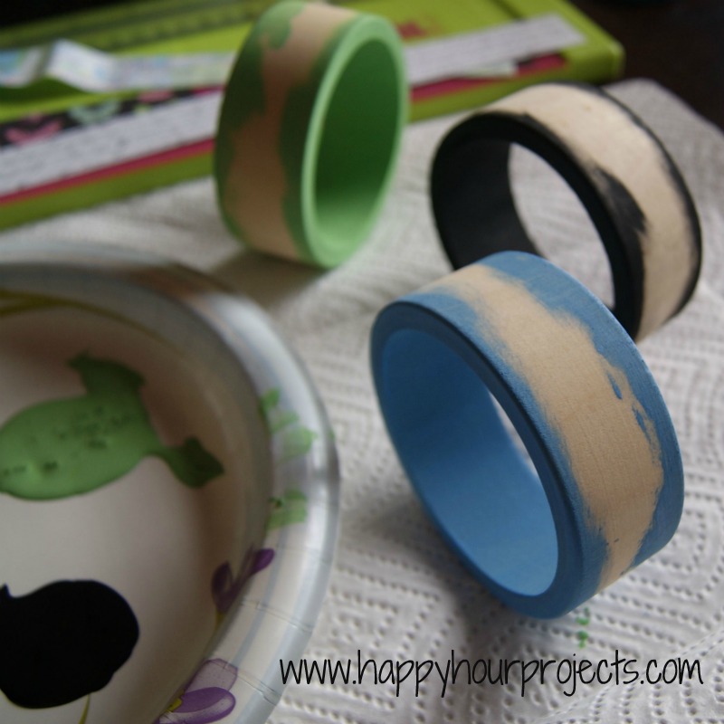 DIY Mod Podge Wood Bracelets - Happy Hour Projects