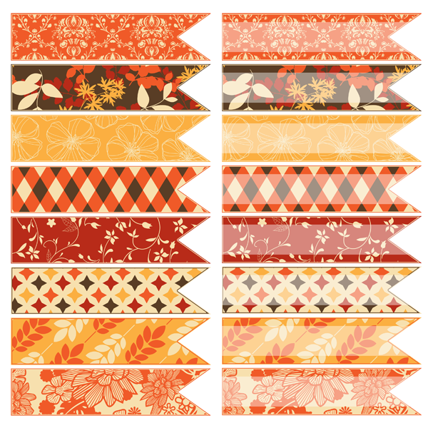 Free Fall Digital Ribbons - The Cottage Market