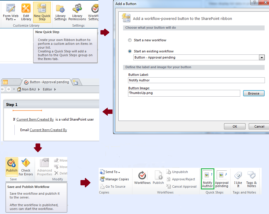 Office365 Tipstricks Issues And More Create Custom Ribbon Button On Sharepoint Using Designer
