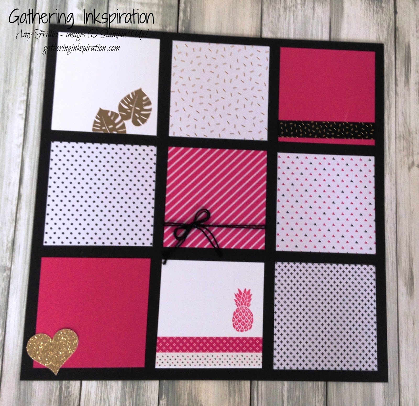 Gathering Inkspiration: Pop of Pink Scrapbook Pages