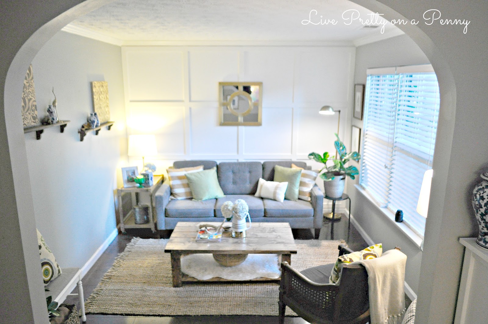 My Living Room Reveal: Before and After - Live Pretty on a Penny