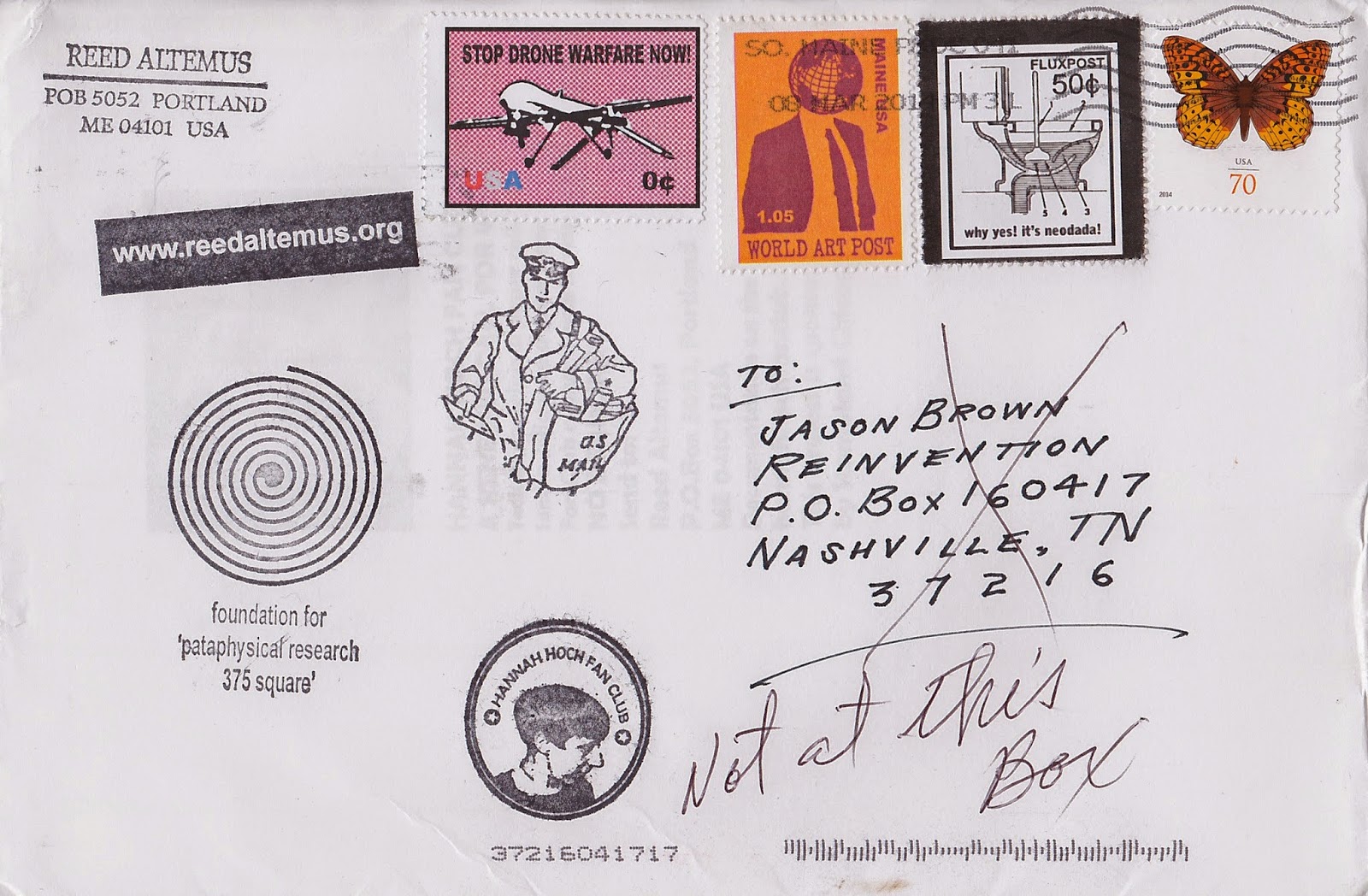 Reinvention : A Mail Art Project: PAGE 6 : Giovanni and Renata straDA ...