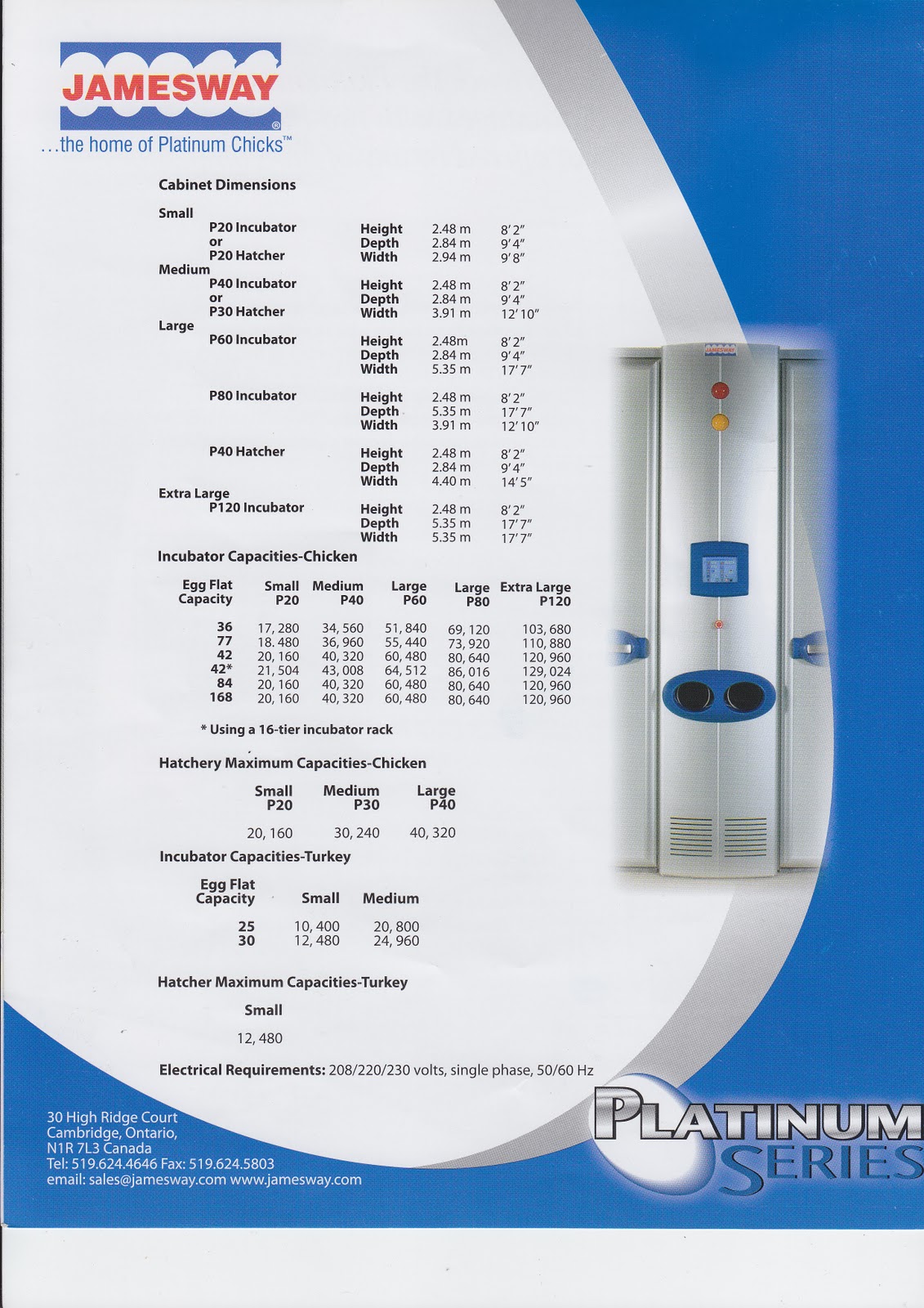 CV SINAR MUSTIKA: Catalog Jamesway Platinum Series (Poultry Incubation ...