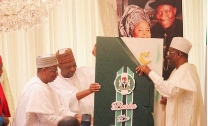 Picture:Namadi Sambo Pays Sallah Visit To Goodluck