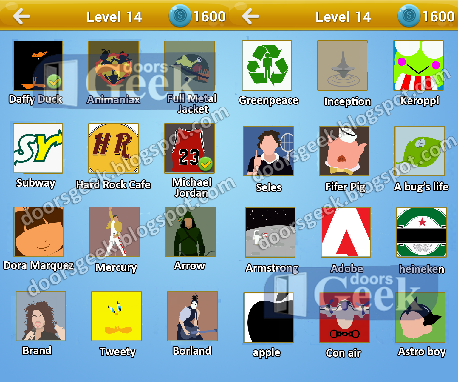 Icomania - What's the Icon? Level 14 ~ Doors Geek