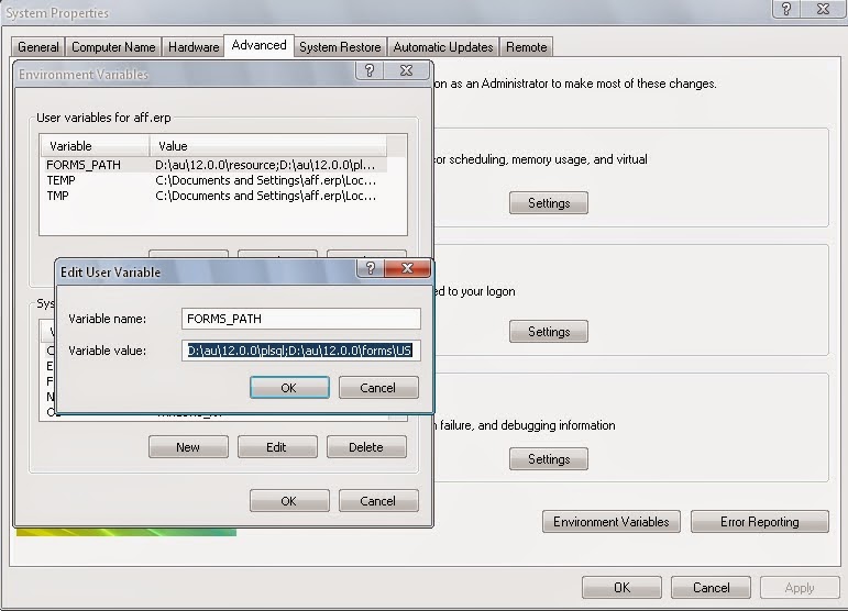 Programming How To Set Forms Path For Oracle Form Builder Formspath
