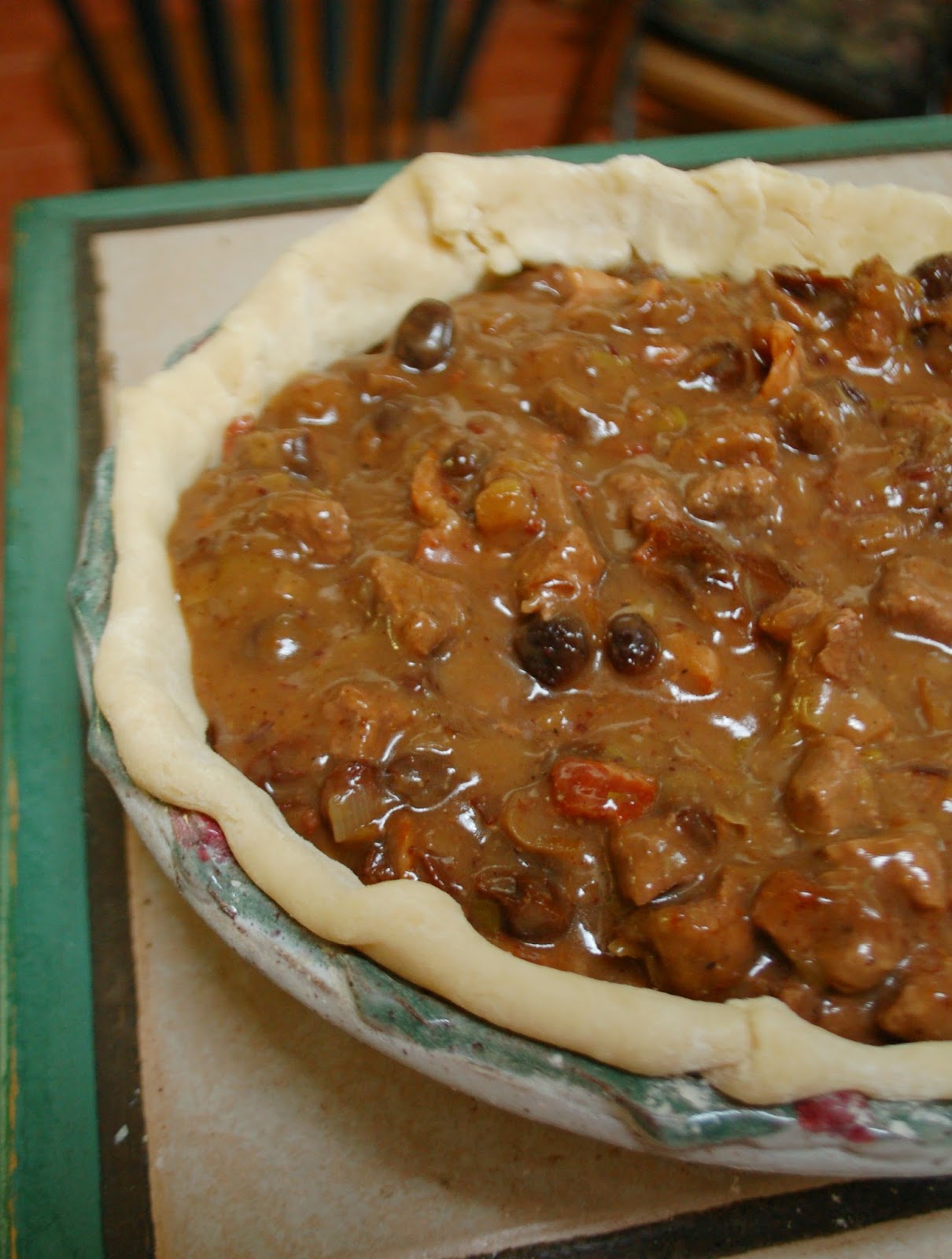 The Spice Garden: Beef and Bacon Pie - Classic Pub Food