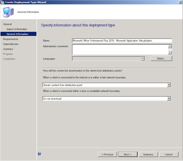Sccm 2012 How To Create Deployment Type For Applications In Sccm