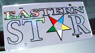 GREEK TAGS by PHAT TAGS: EASTERN STAR PLATES