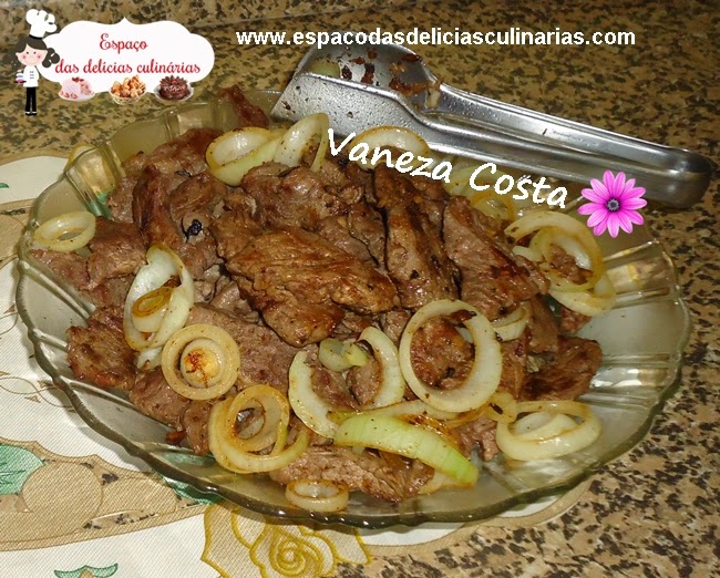 Filé mignon acebolado na chapa, de Vaneza Costa - Espaço das delícias ...