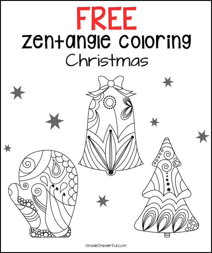 Winter Zentangle Coloring Pages - Coloring Pages