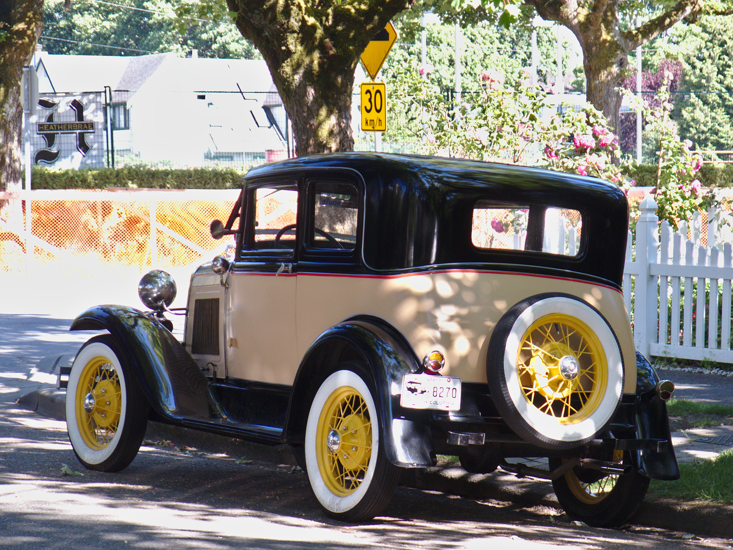Old Parked Cars Vancouver: 1931 Ford Model A Victoria