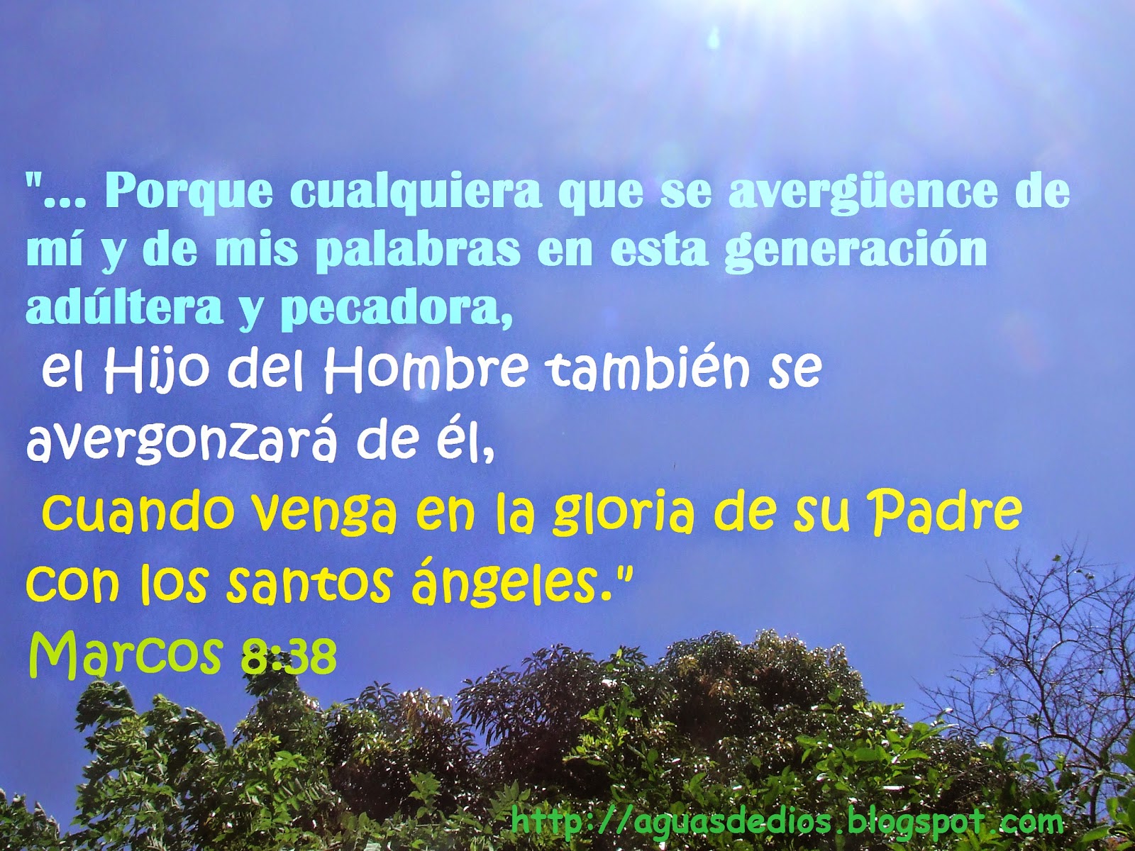 Compartamos la Palabra de Elohim: Porque cualquiera que se avergüence ...