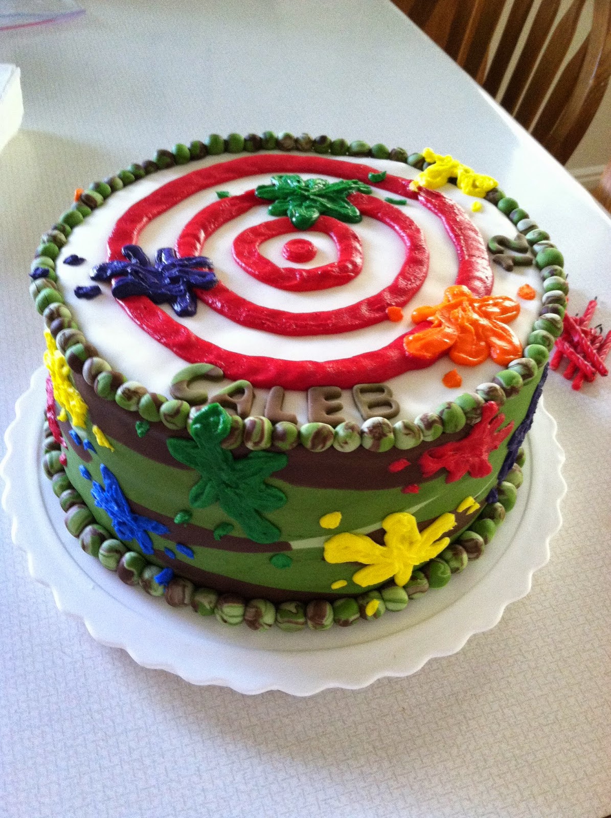 Creative Cakes By Angela: Paintball and Camo Cake