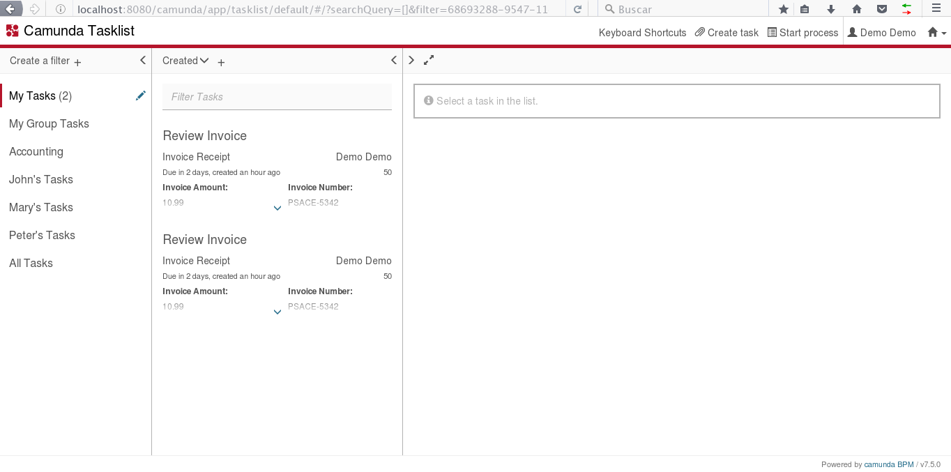 Primeros pasos con Camunda BPM...